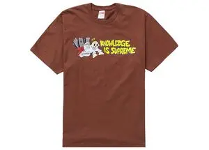 Supreme Knowledge Tee Shirt - Brown