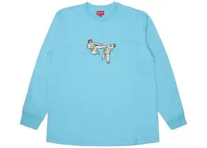 Supreme Karate Tee Shirt - Light Blue
