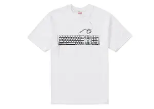 Supreme Keyboard Tee Shirt - White