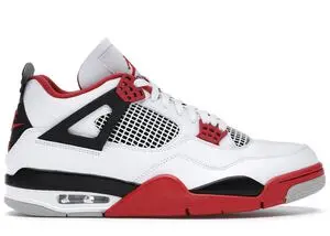 JORDAN Retro Fire Red - White/black/tech Grey