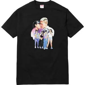 Supreme Kiss Tee Shirt - Black