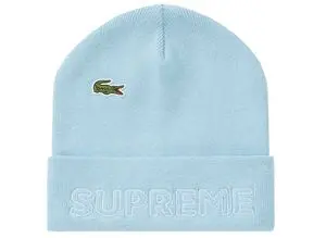 Supreme Lacoste Beanie - Light Blue