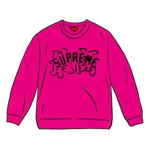 Supreme Kanji Logo Crewneck Sweatshirt