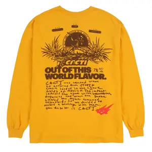 TRAVIS SCOTT Cacti Mono Seal Heritage Long Sleeve Tee Shirt
