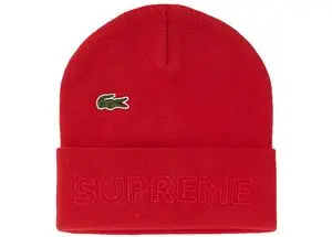 Supreme Lacoste Beanie - Red
