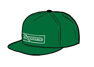 Supreme Kaws Chalk Logo 5-panel Cap - Green