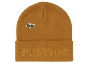 Supreme Lacoste Beanie - Gold