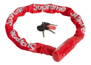 Supreme Kryptonite Integrated Chain Lock - Red