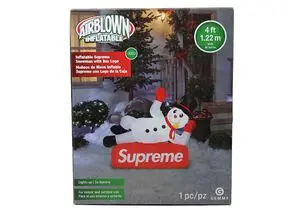 Supreme Large Inflatable Snowman - White