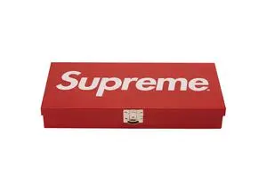 Supreme Large Metal Storage Box - Red