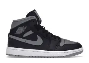 JORDAN 1 Mid Shadow Sneakers - Black/grey/white