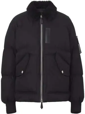 Burberry Shearling Collar Puffer Jacket