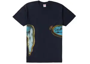 Supreme The Persistence Of Memory Tee Shirt - Navy Blue