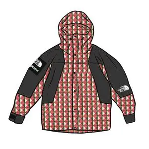Supreme The North Face Studded Mountain Light Jacket - Red