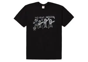 Supreme The Velvet Underground Drawing Tee Shirt - Black