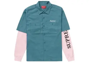 Supreme Thermal Work Shirt - Work Green