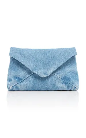 Dries Van Noten Denim Envelope Clutch