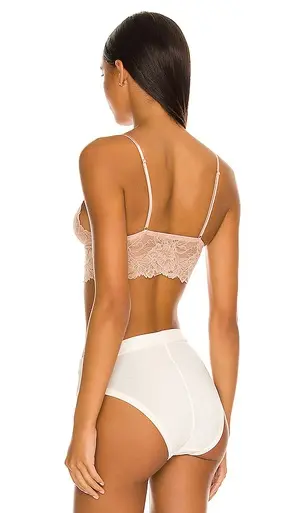 Free People Everyday Lace Longline Bra In Nude