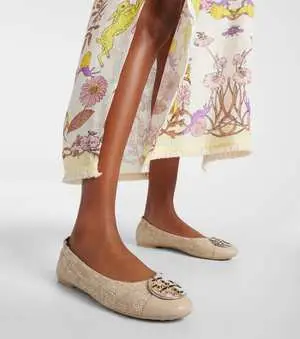 Tory Burch Claire Tweed Ballerinas
