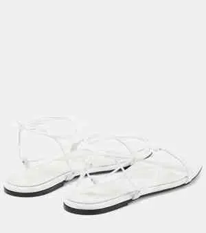 TOTEME Leather Sandals - White