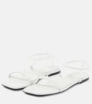 TOTEME Leather Sandals - White