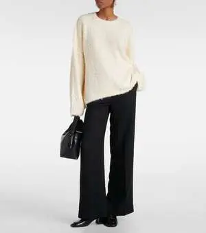 TOTEME Oversized Silk Sweater - Neutrals