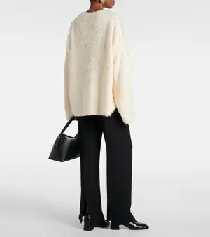TOTEME Oversized Silk Sweater - Neutrals