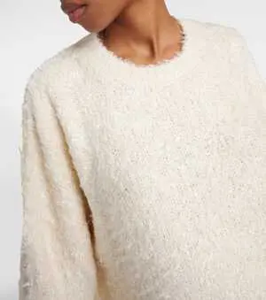 TOTEME Oversized Silk Sweater - Neutrals