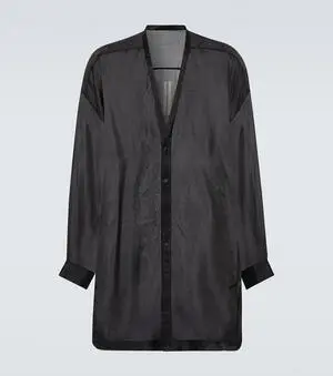 Rick Owens Larry Silk Shirt - Black