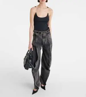 Y/project Paneled Straight Leg Jeans