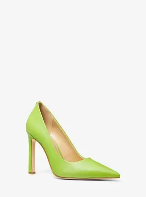 Michael Kors Amara Leather Pump Green
