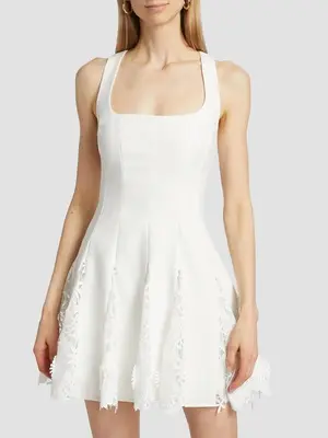 MILLY Ariel Cady 3d Lace Minidress