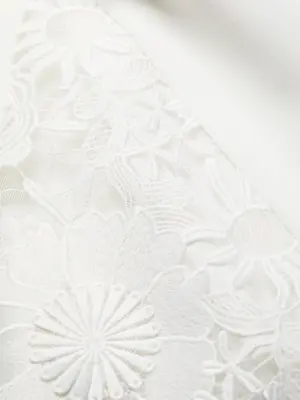 MILLY Ariel Cady 3d Lace Minidress