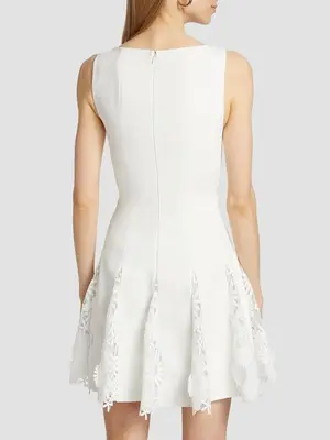 MILLY Ariel Cady 3d Lace Minidress