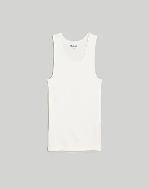 Madewell Ribbed Tank - Soft White