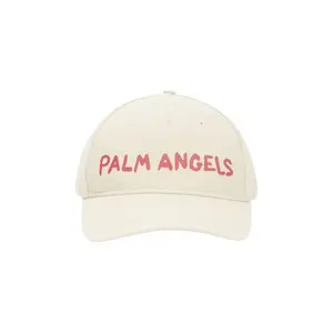 Palm Angels Seasonal Logo Cap - White