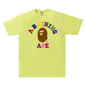 A BATHING APE Colors College Tee - Green