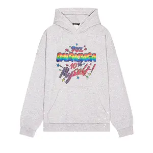 Balenciaga Wide Fit Hoodie - Grey