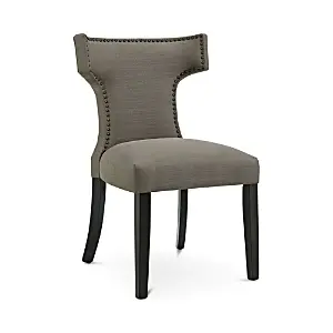 MODWAY Curve Fabric Dining Chair Granite