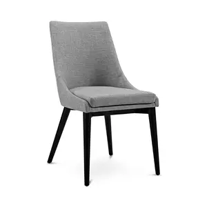 MODWAY Viscount Fabric Dining Chair Light Gray