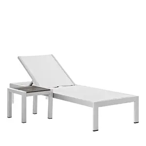 MODWAY Shore 2 Piece Outdoor Patio Aluminum Set