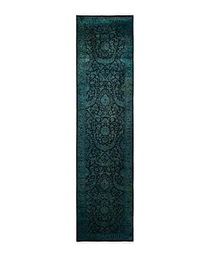 Bloomingdale'S Fine Vibrance M1162 Runner Area Rug, 2'7 X 10'5 - Blue