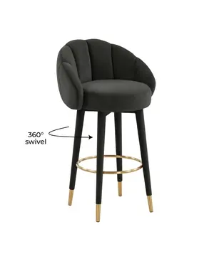 TOV FURNITURE Myla Swivel Bar Stool