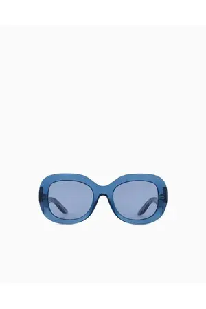 Giorgio Armani Oval Sunglasses - Blue