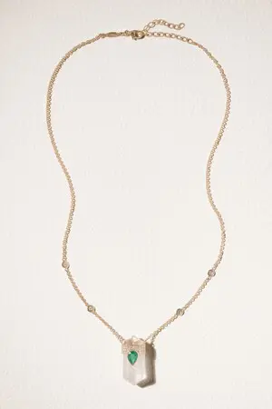 Jacquie Aiche 14-karat Multi-stone Necklace
