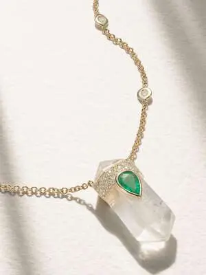 Jacquie Aiche 14-karat Multi-stone Necklace