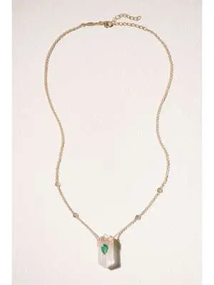 Jacquie Aiche 14-karat Multi-stone Necklace