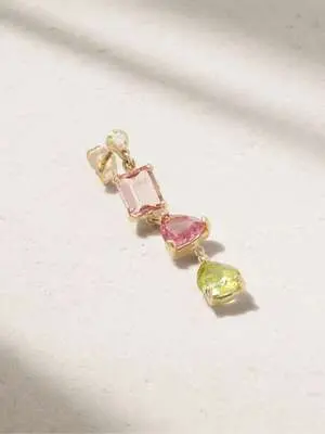 Jacquie Aiche 14-karat Gold Multi-stone Earring