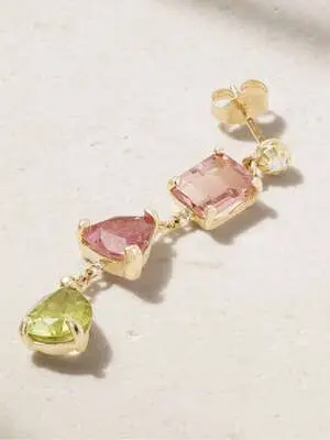Jacquie Aiche 14-karat Gold Multi-stone Earring