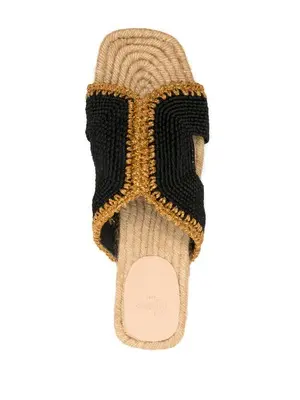 CastaÑer Pura Lurex Flat Sandals
